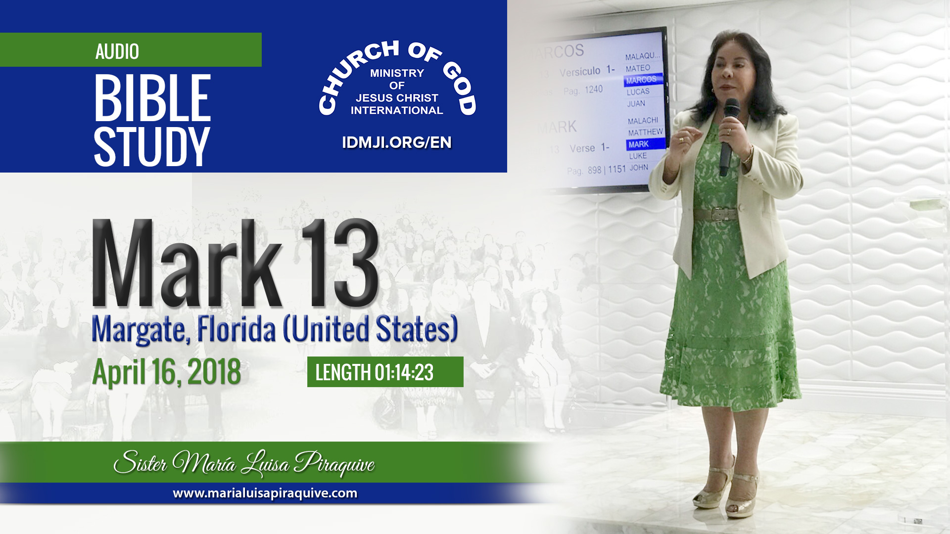(Audio) Bible Study: Mark 13 - April 16, 2018 - Church of God Ministry ...