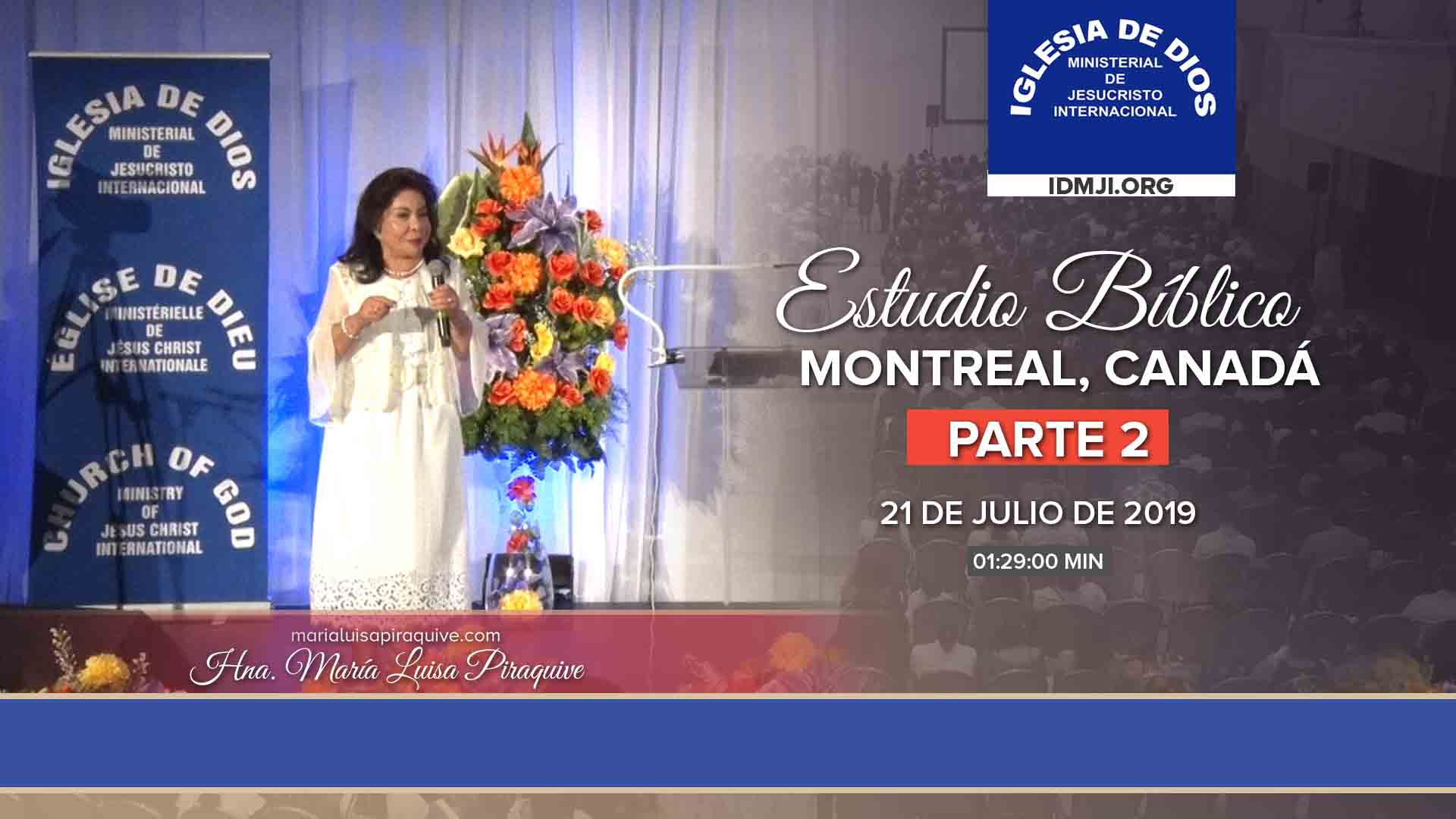 Estudio Bíblico: Parte 2 - Montreal, Canadá - Sitio web oficial de la ...