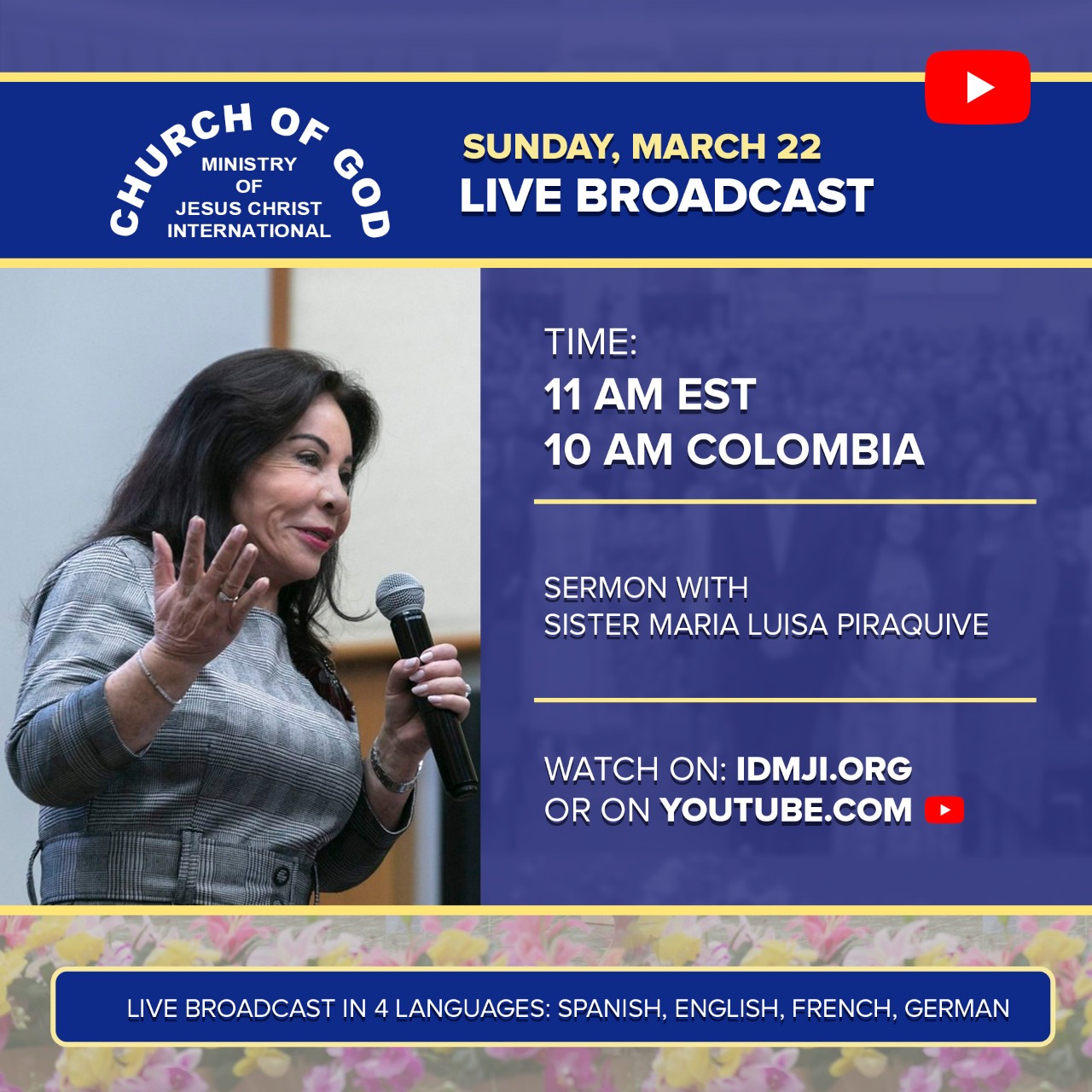 Watch a Live Broadcast on Sunday, March 22 - 11 AM EST / 4 PM GMT with ...