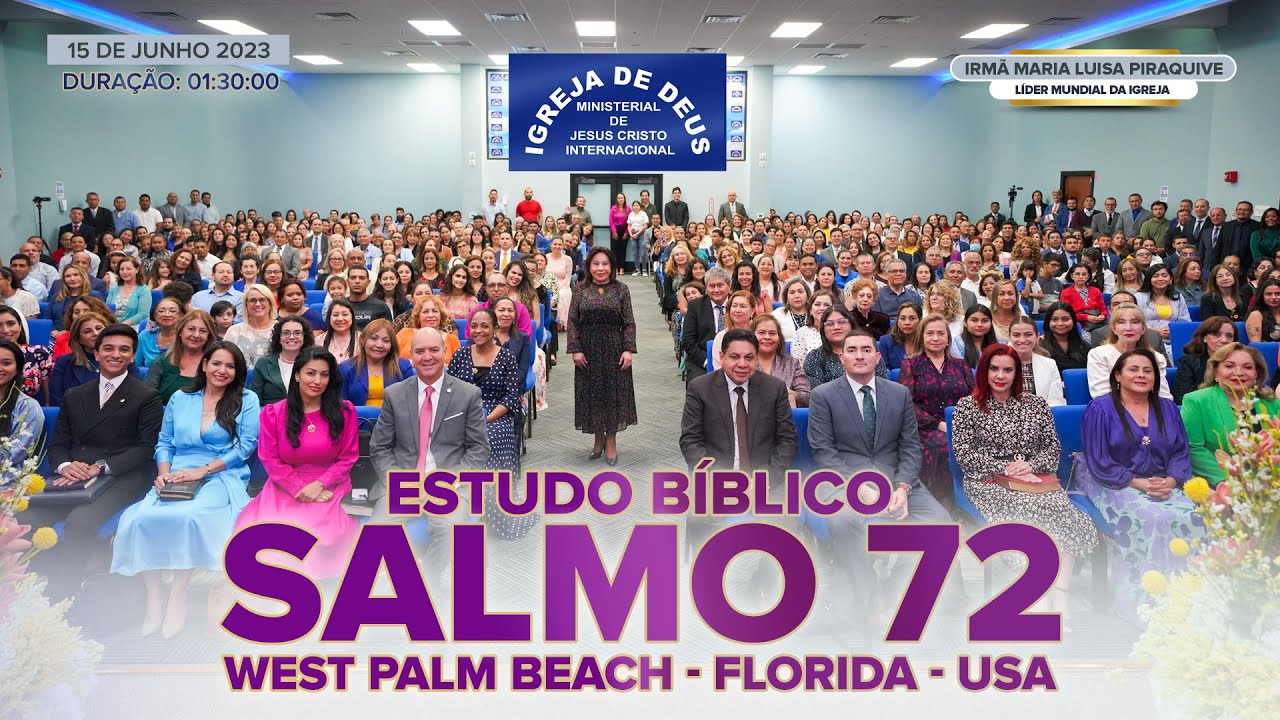 Estudo Bíblico: Salmo 72 - West Palm Beach FL USA - 15 Junho 2023 ...