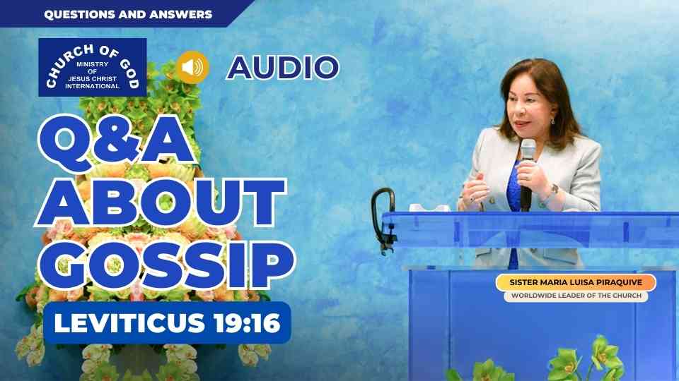 Q&A clip: About Gossip Based on Leviticus 19:16 by Sr. Maria Luisa ...